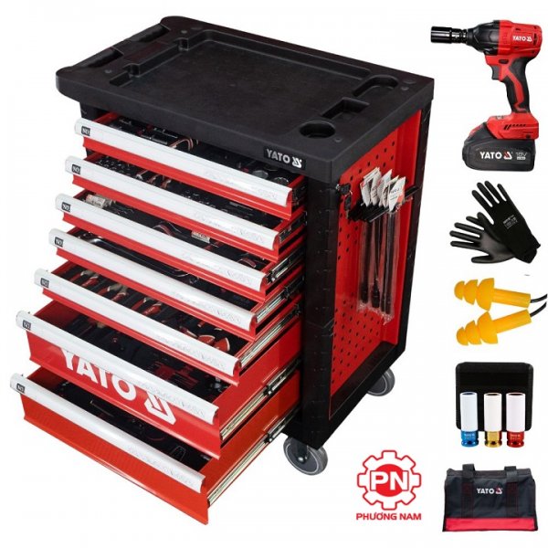 Tủ đồ nghề Full Option 400 chi tiết Yato YT-55302 – Điện máy Phương Nam